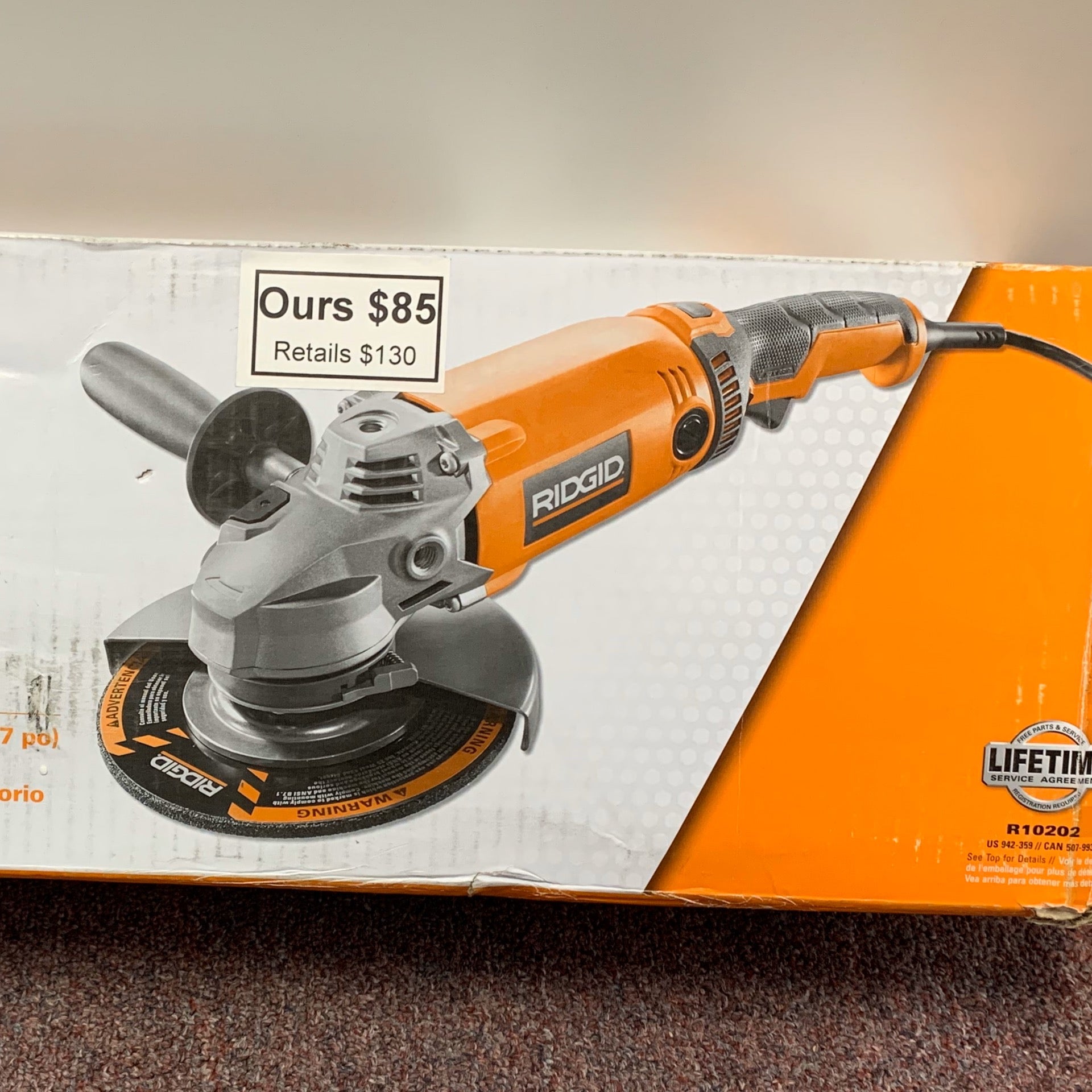 Ridgid 7 grinder store